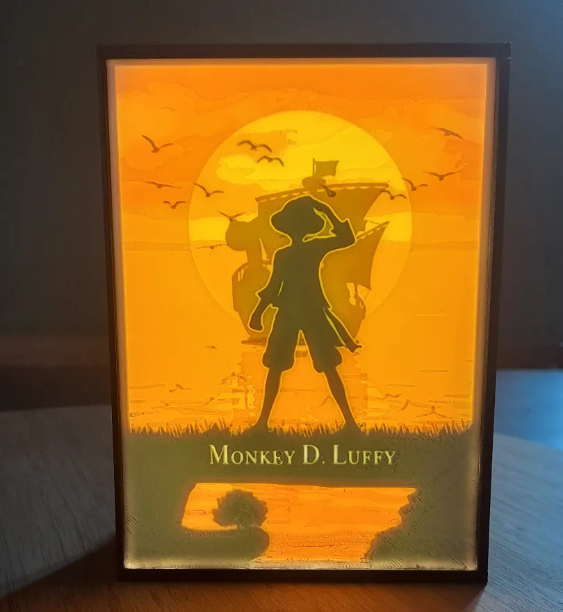 Litophanie Monkey D Lufy by 3D FUN DESIGN - MakerWorld
