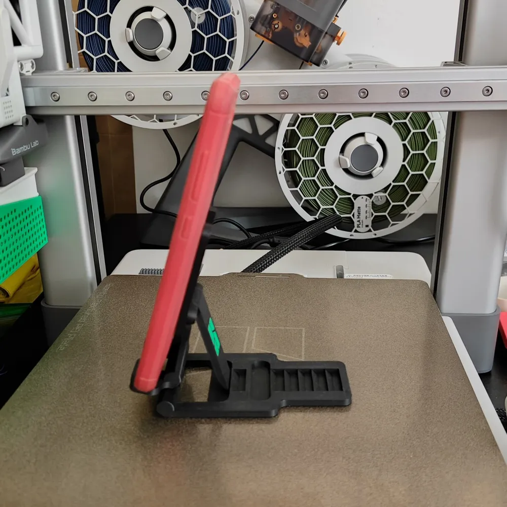 Adjustable Foldable Phone Stand - Free 3D Print Model - MakerWorld