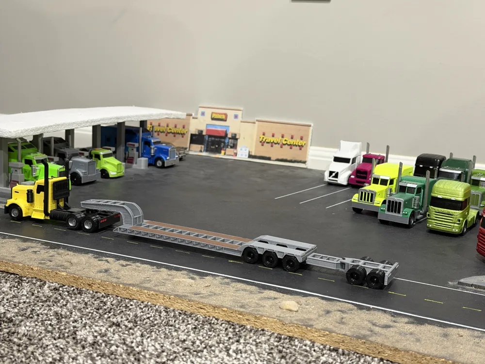 1/64 Lowboy with Jeep and Stinger - Free 3D Print Model - MakerWorld