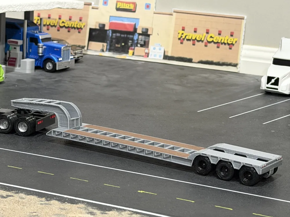 1/64 Lowboy with Jeep and Stinger - Free 3D Print Model - MakerWorld