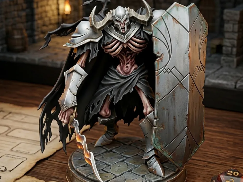 DnD Ovedrlord Death Knight - Free 3D Print Model - MakerWorld