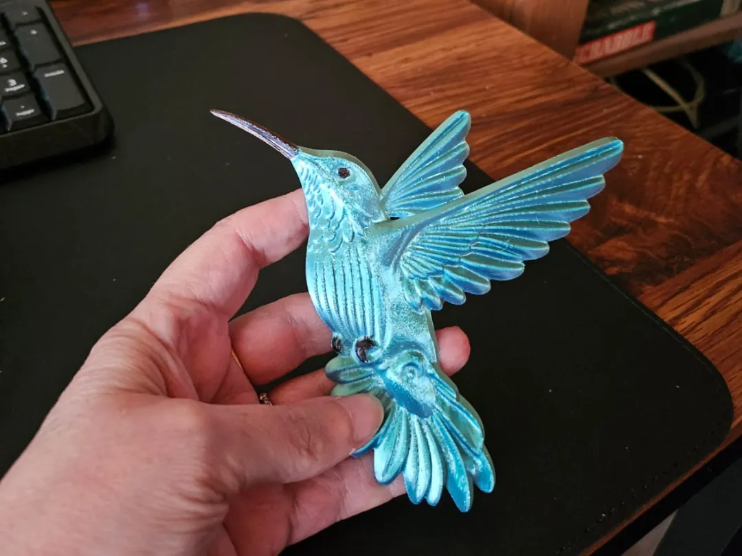 bird colobri in relief - Free 3D Print Model - MakerWorld