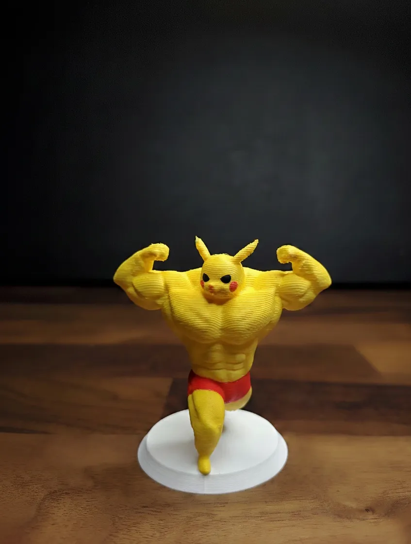 Der ultimative "Gym-Bro" Pikachu Bodybuilder - Free 3D Print Model ...