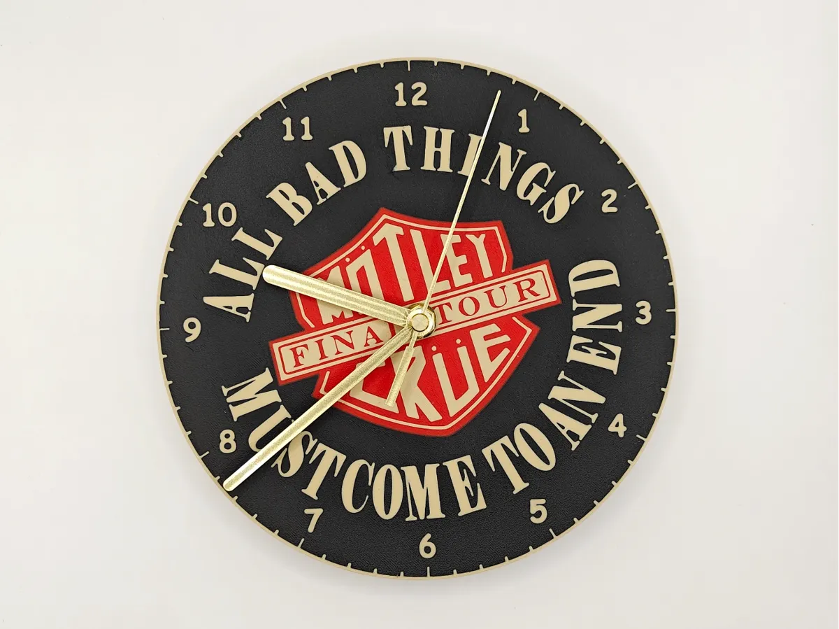 Motley Crue - Final Tour Clock by railimages MakerWorld: Download Free ...