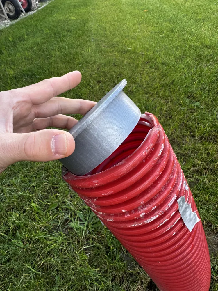 Blind Plug for Flexible Conduit DN100 - Free 3D Print Model - MakerWorld