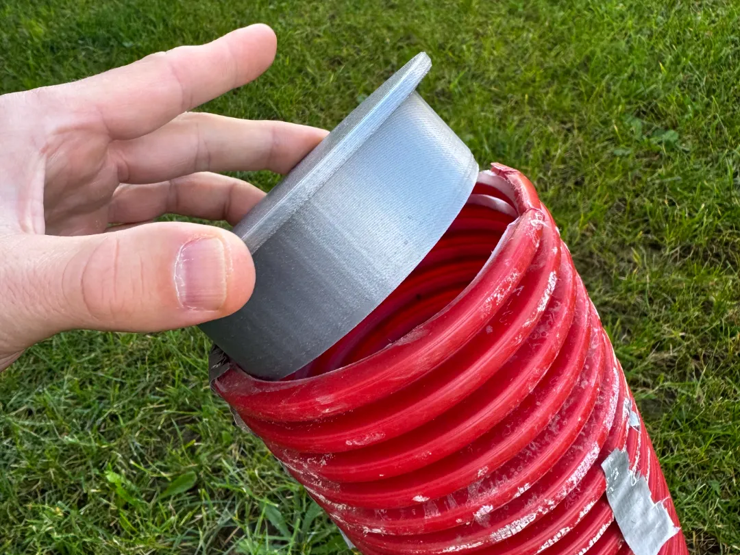 Blind Plug for Flexible Conduit DN100 - Free 3D Print Model - MakerWorld