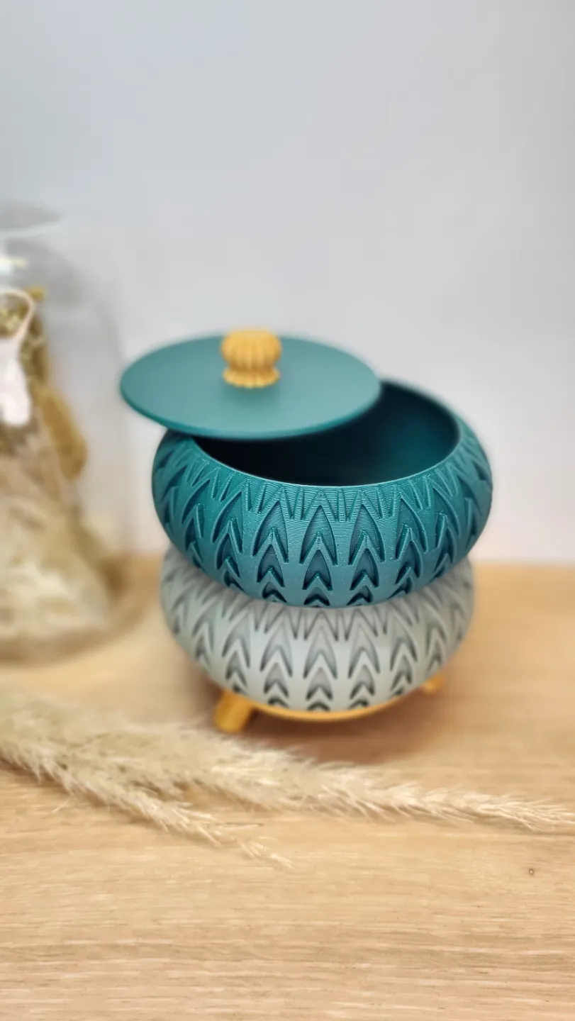 Jewelry Box Stackable Art Design V3 - Free 3D Print Model - MakerWorld