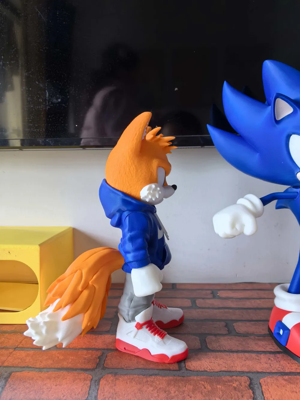 Modèle 3D Tails multicolore en plusieurs parties (sans AMS) Sonic le ...