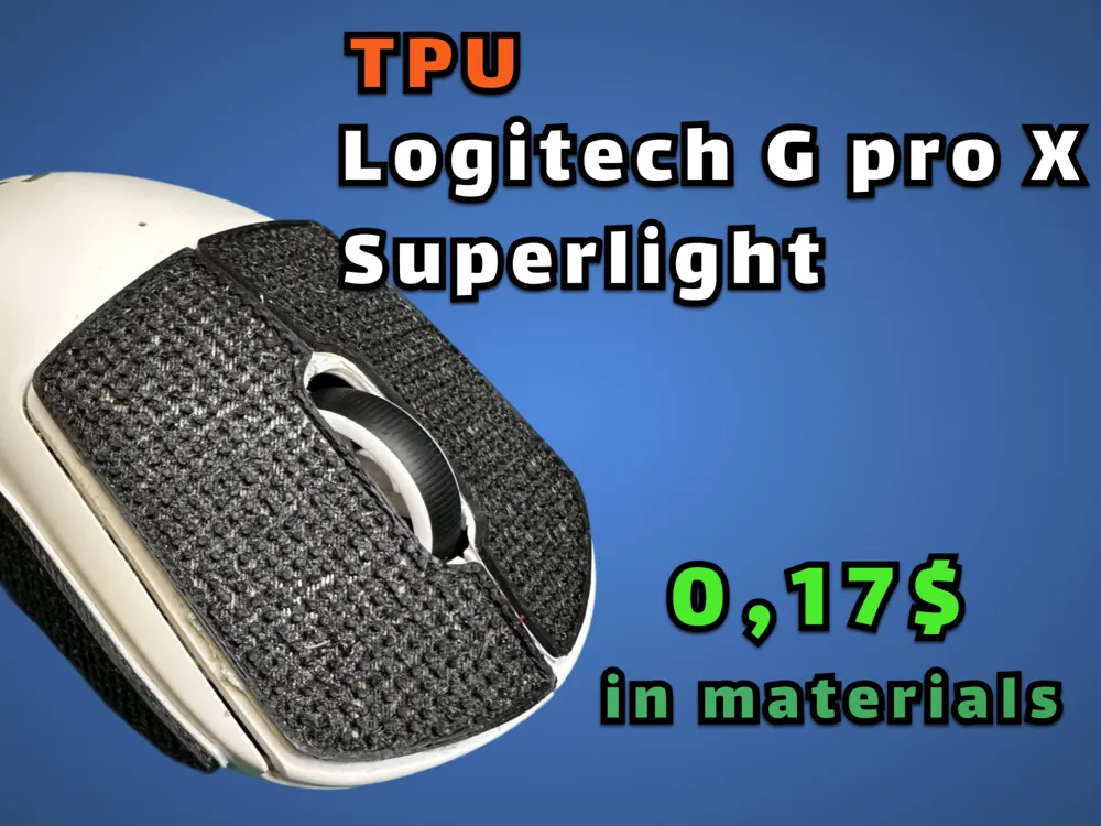 TPU Grips for Logitech G Pro X Superlight mouse by Maciej Rosiak ...