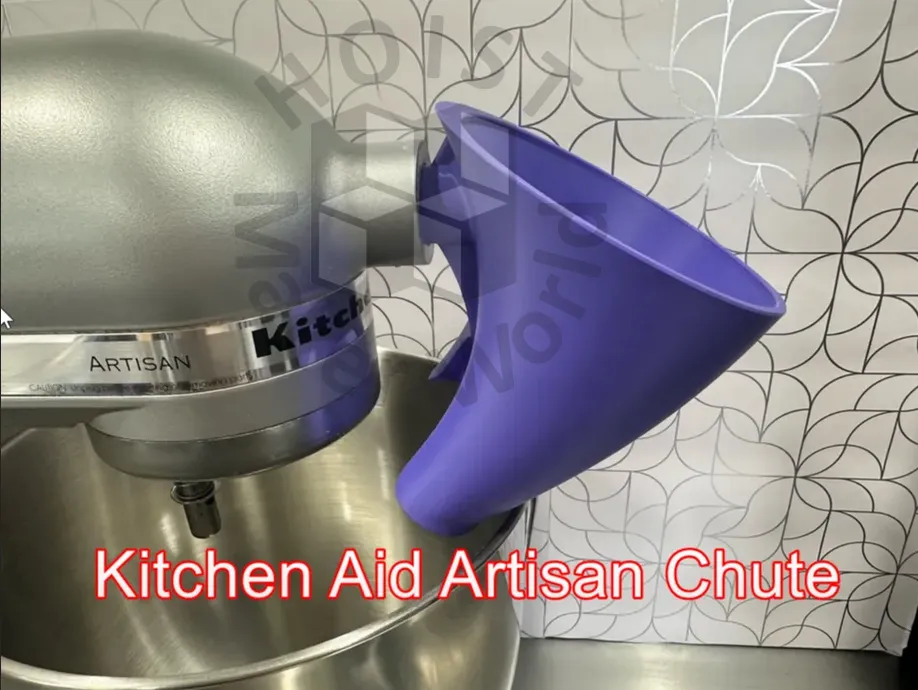Kitchen Aid Aritsan Chute - Free 3D Print Model - MakerWorld