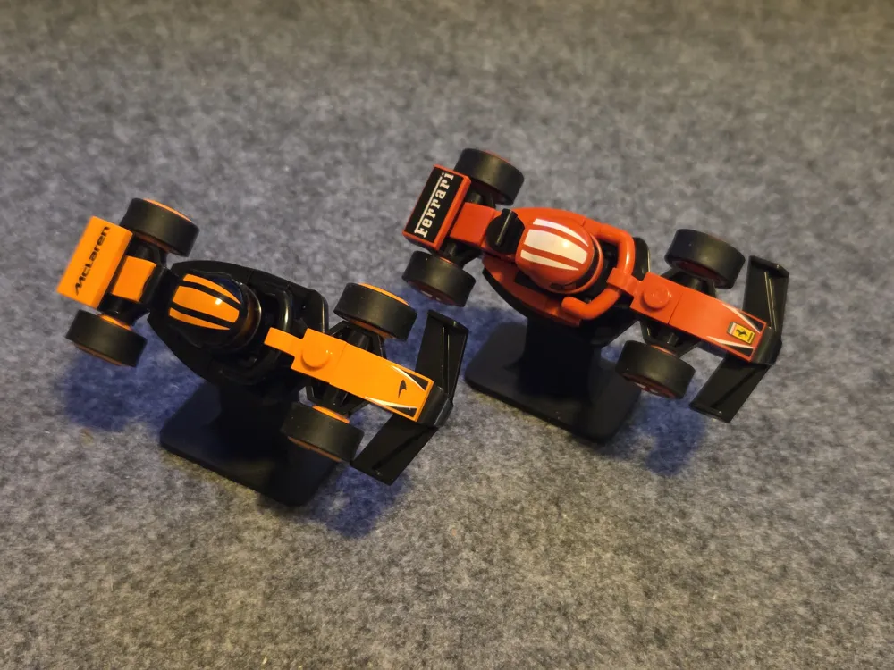 Tilted display stand for F1 mini race cars by MB Designs MakerWorld ...