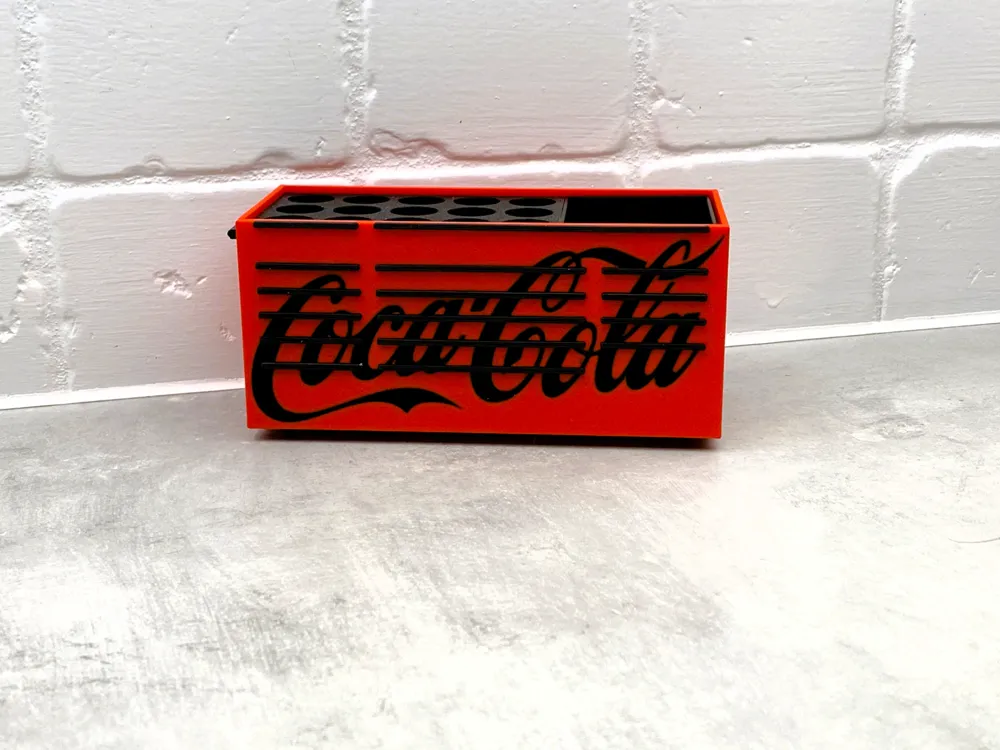 Desktop Workbench toolbox pen holder Coca Cola by Mrtk1970 - MakerWorld