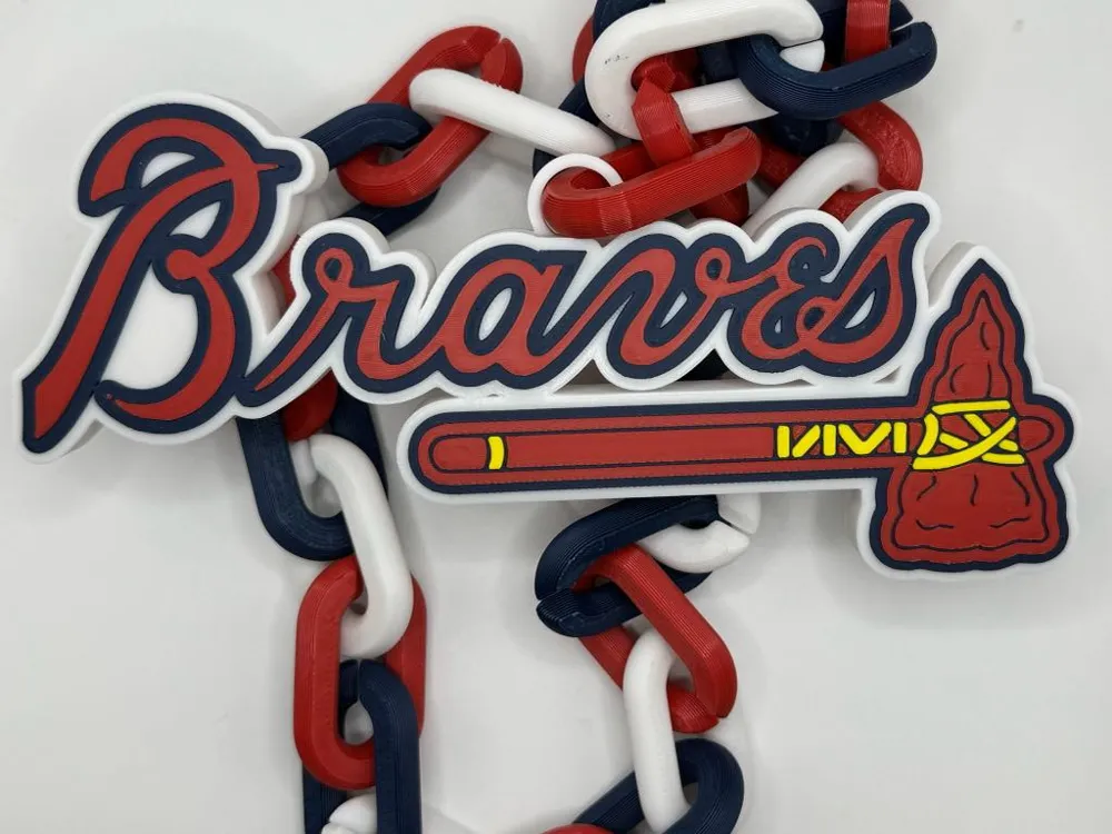 Atlanta Braves Sports Logo Chain by Billrobland MakerWorld: Download ...