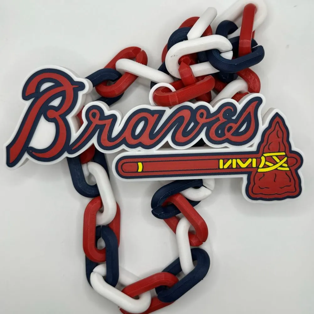 Atlanta Braves Sports Logo Chain by Billrobland MakerWorld: Download ...