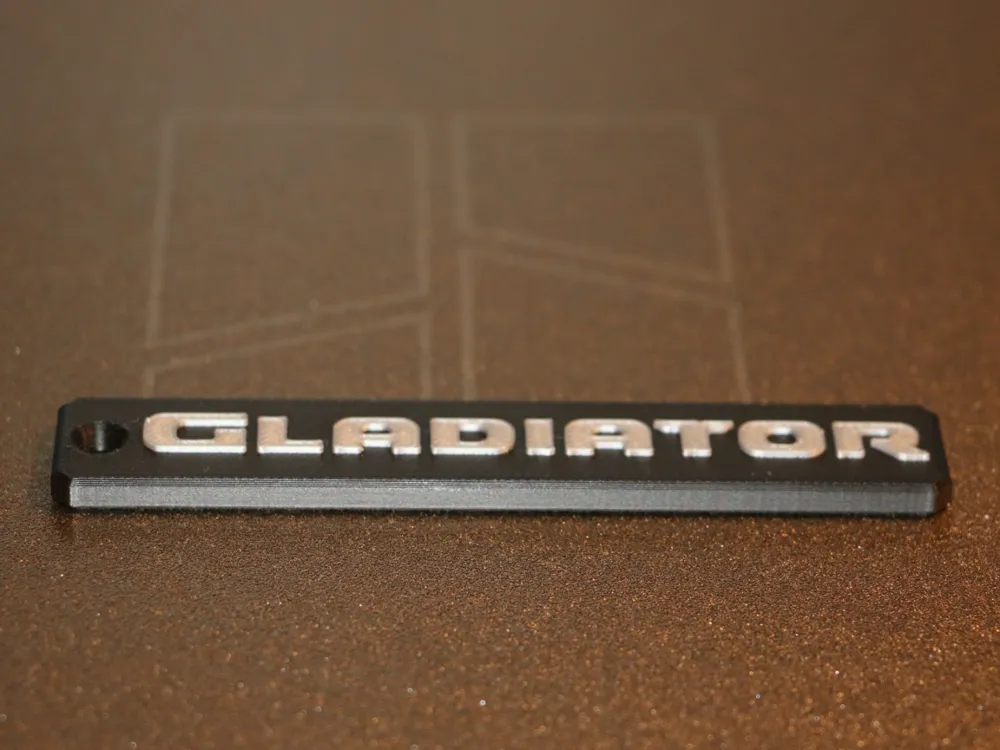 Jeep Gladiator Keychain Custom Text by SlickPrints - MakerWorld