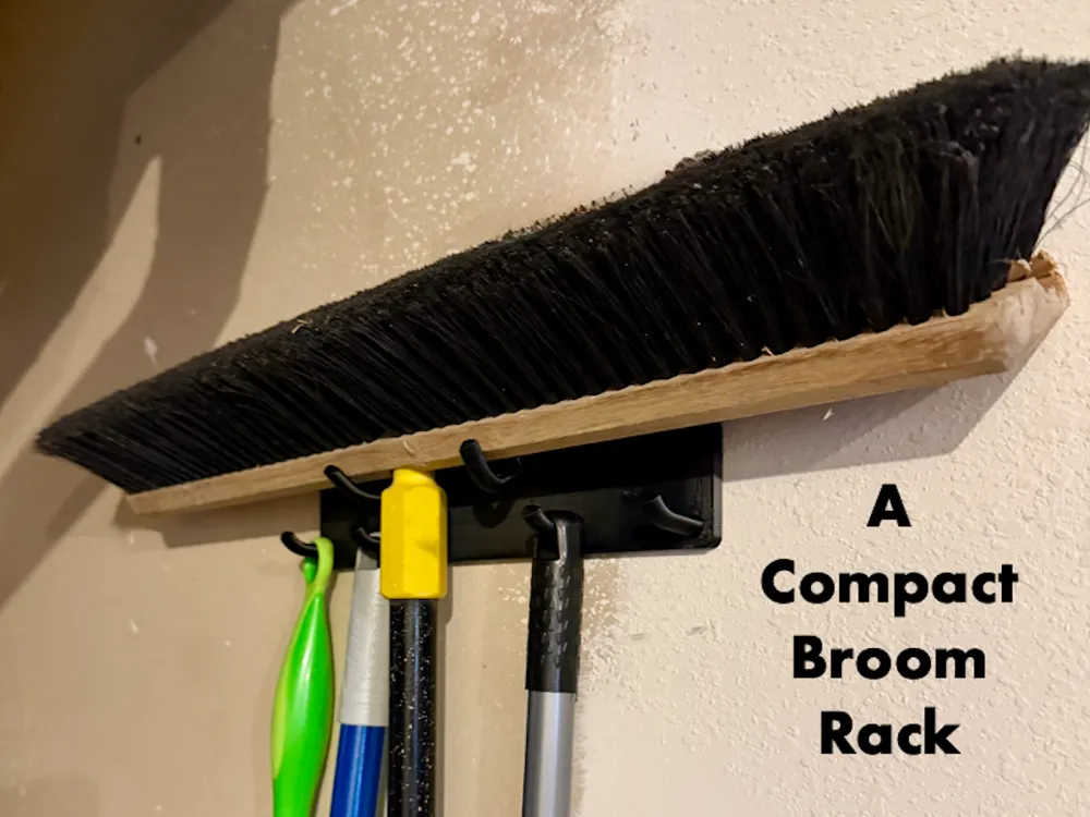 Broom Rack - Free 3D Print Model - MakerWorld