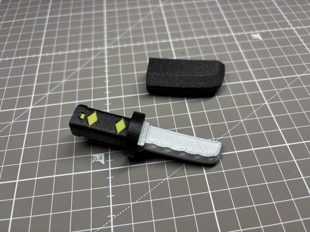 Tanjiro Pocket Katana - Magnetic Fidget Sword - Free 3D Print Model ...
