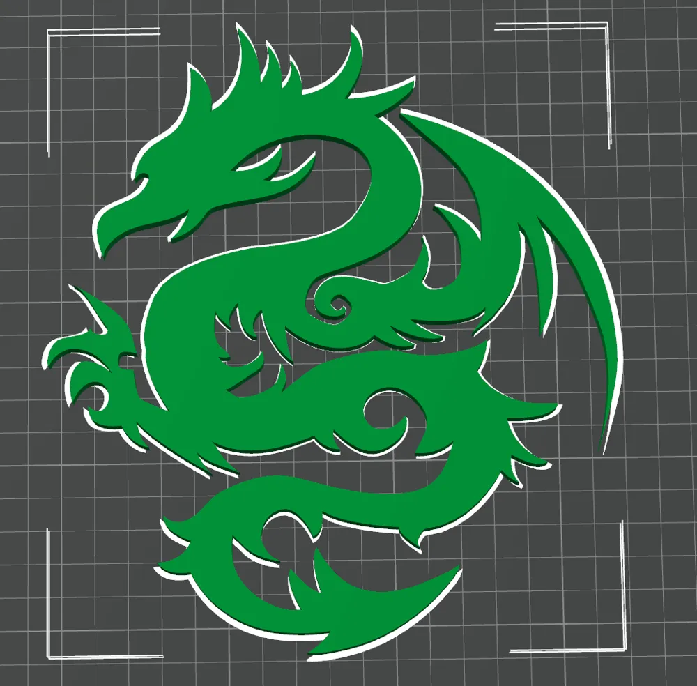 Dragon Wall Shape by FV Racing - MakerWorld