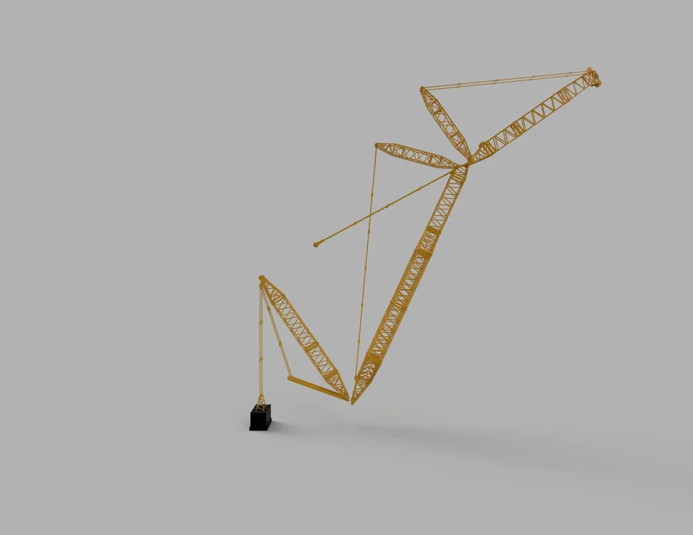 Liebherr LR 11000 Power Boom Crane, 1:50 Scale - Free 3D Print Model ...