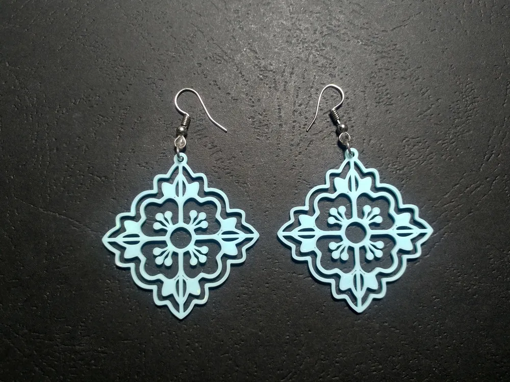 Rosalia Diamond Sigil Earrings by webbuster MakerWorld: Download Free ...