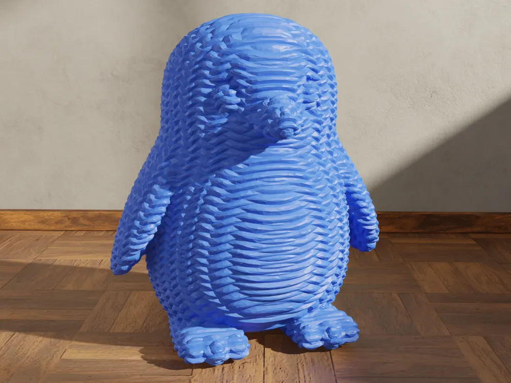 Knitted Penguin Remixed by Neky MakerWorld: Download Free 3D Models