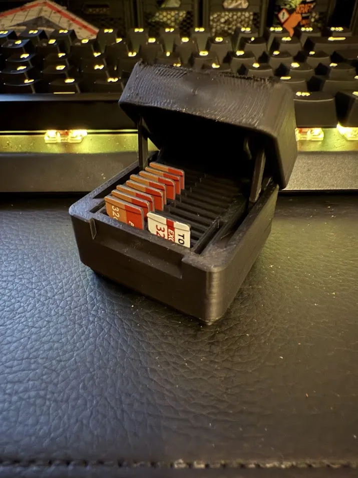 microSD Card Box - Gridfinity , print-in-place Remixed by Marjers ...