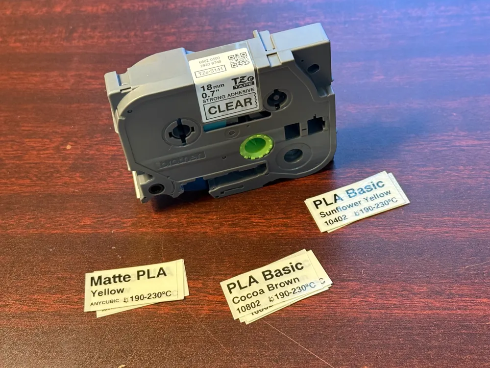 Filament Spool Identification Labels - Gridfinity by SteelManCM ...