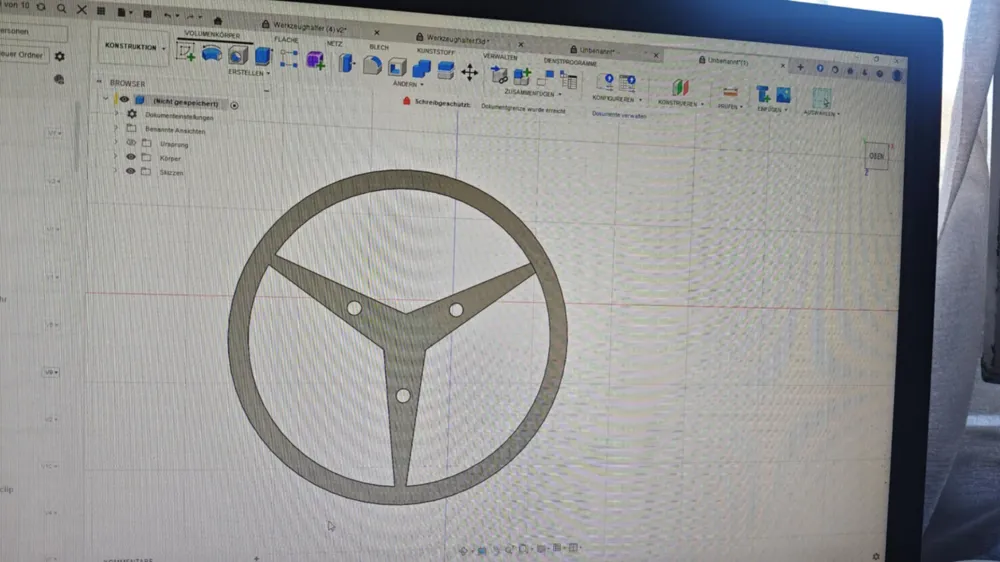 Drilling template 190 Mercedes Benz star - Free 3D Print Model - MakerWorld