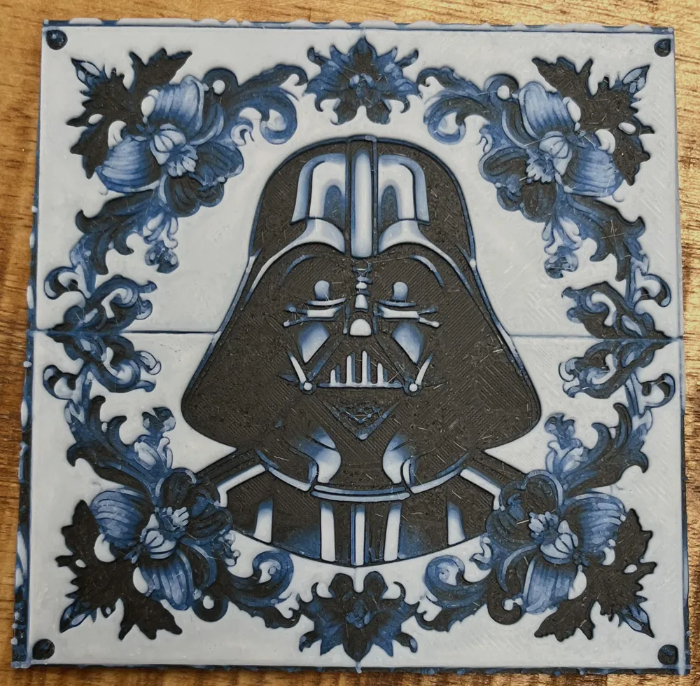 Darth Vader - Portuguese / Dutch Tile style - Hueforge by 3Deekes ...
