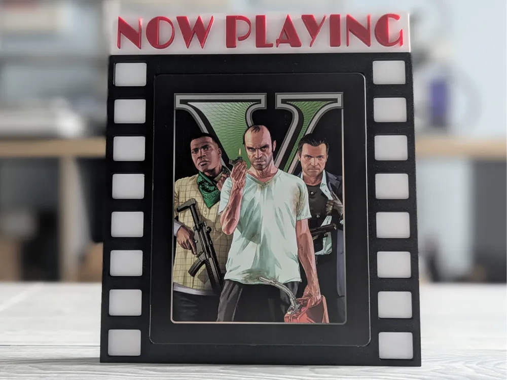 NOW PLAYING Blu-Ray Display Stand by audiopsyence MakerWorld: Download ...