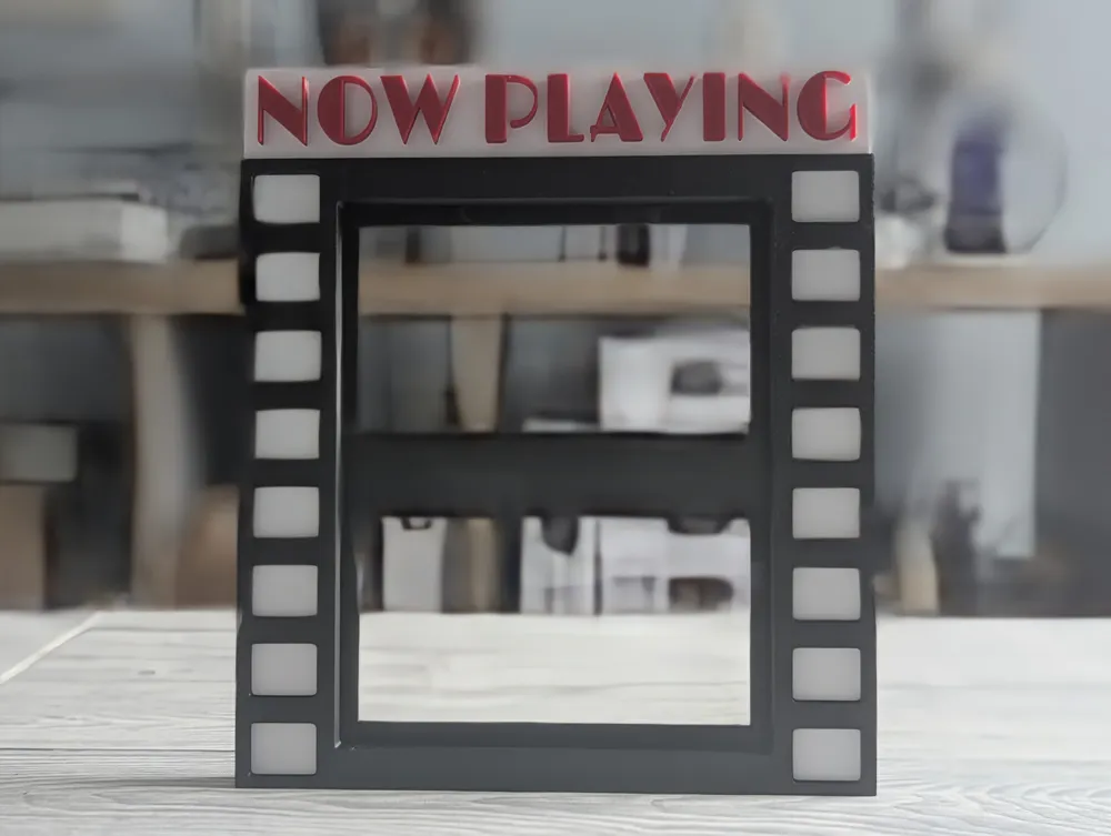 NOW PLAYING Blu-Ray Display Stand - Free 3D Print Model - MakerWorld