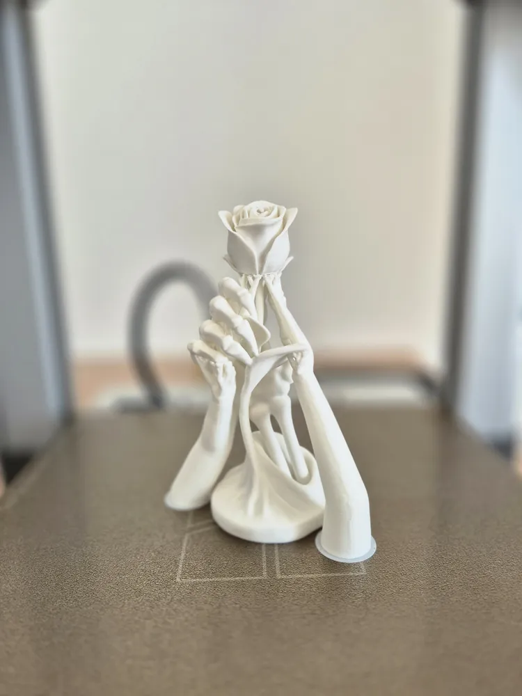 Skeleton Hand with Rose Symbol of Transience by Damakon MakerWorld ...