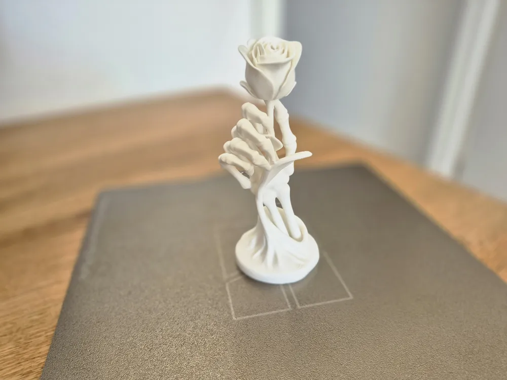 Skeleton Hand with Rose Symbol of Transience by Damakon MakerWorld ...