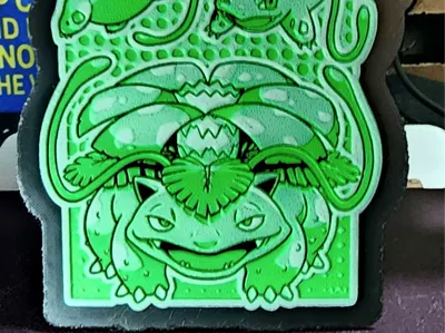 Bulbasaur evolution Pokemon fan art hueforge - Free 3D Print Model ...