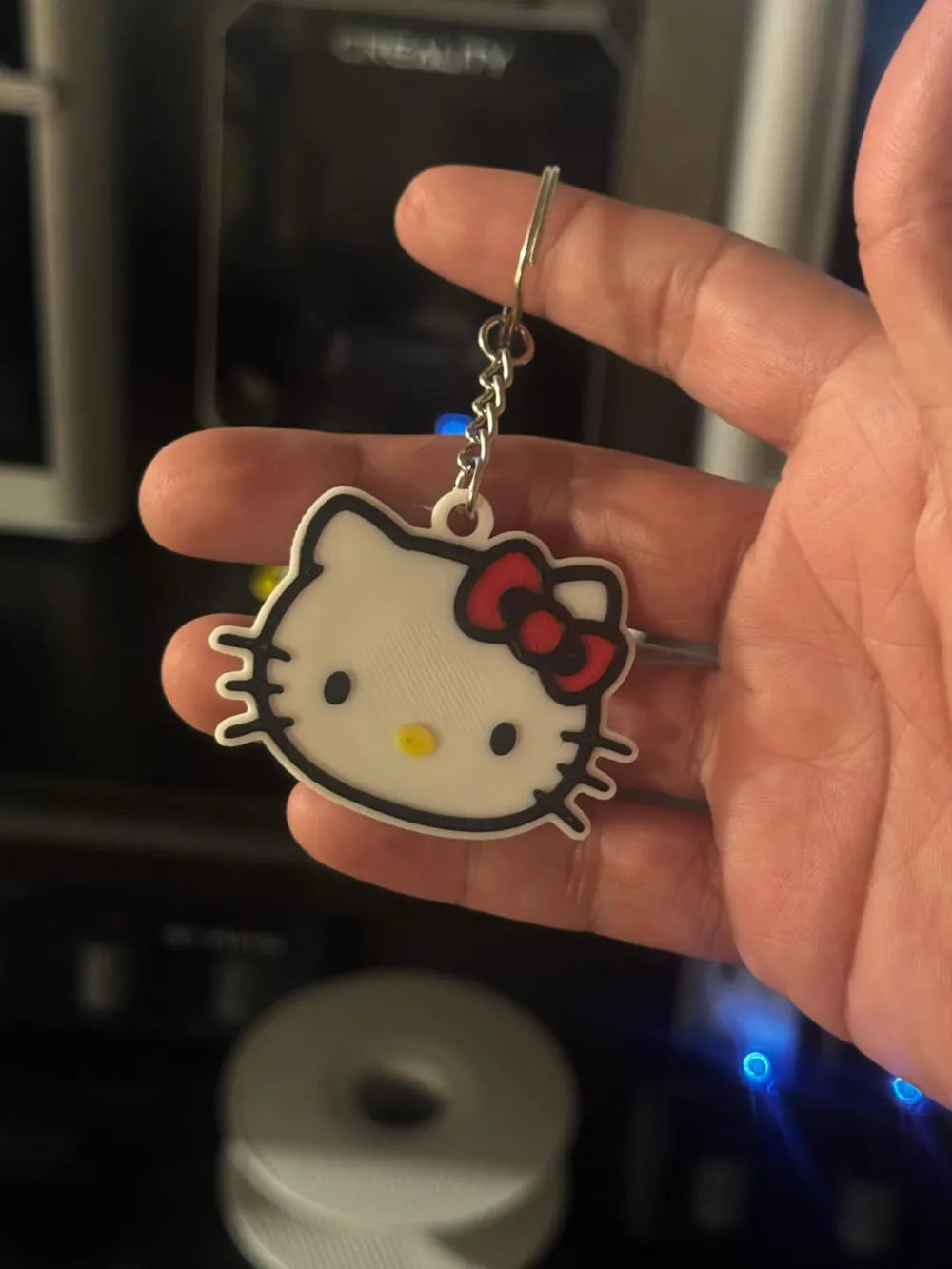 Llavero NCF cara de Hello Kitty - Modelo de impresión 3D gratuito ...