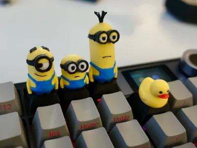 Minion Keycaps for Mechanical Keyboards - Free 3D Print Model - MakerWorld