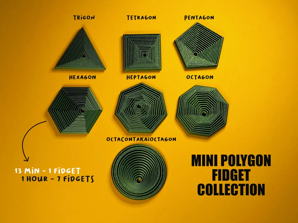 Mini Polygon Fidget Collection by JOLKA MakerWorld: Download Free 3D Models
