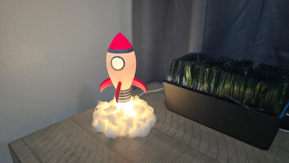 Rocket Launch Lamp (SFX) by Mythmarco - MakerWorld