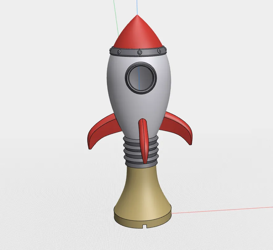 Rocket Launch Lamp (SFX) by Mythmarco - MakerWorld