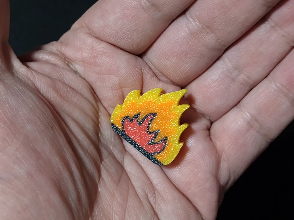 Fire token for board game Cthulhu: Death May Die by rpgsymbols - MakerWorld