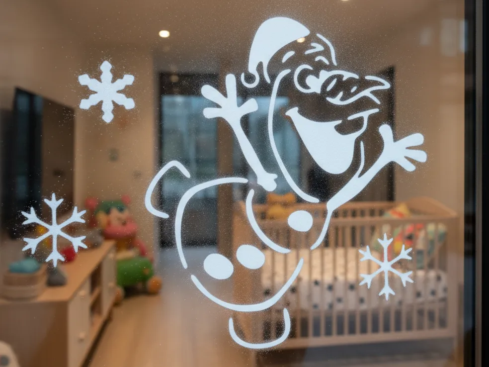 Window Stencil Snow Spray Olaf by Gisberti🖖🏻 MakerWorld: Download Free ...