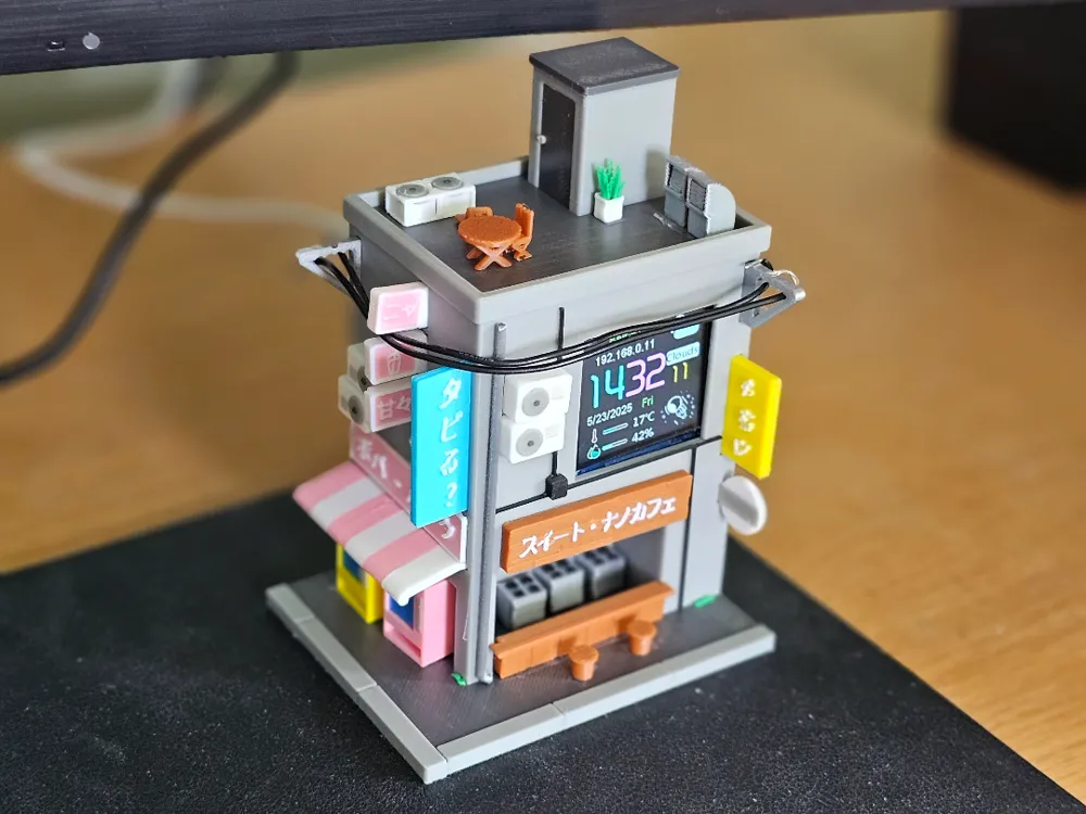 Cute Tokyo Clock Diorama - Free 3D Print Model - MakerWorld