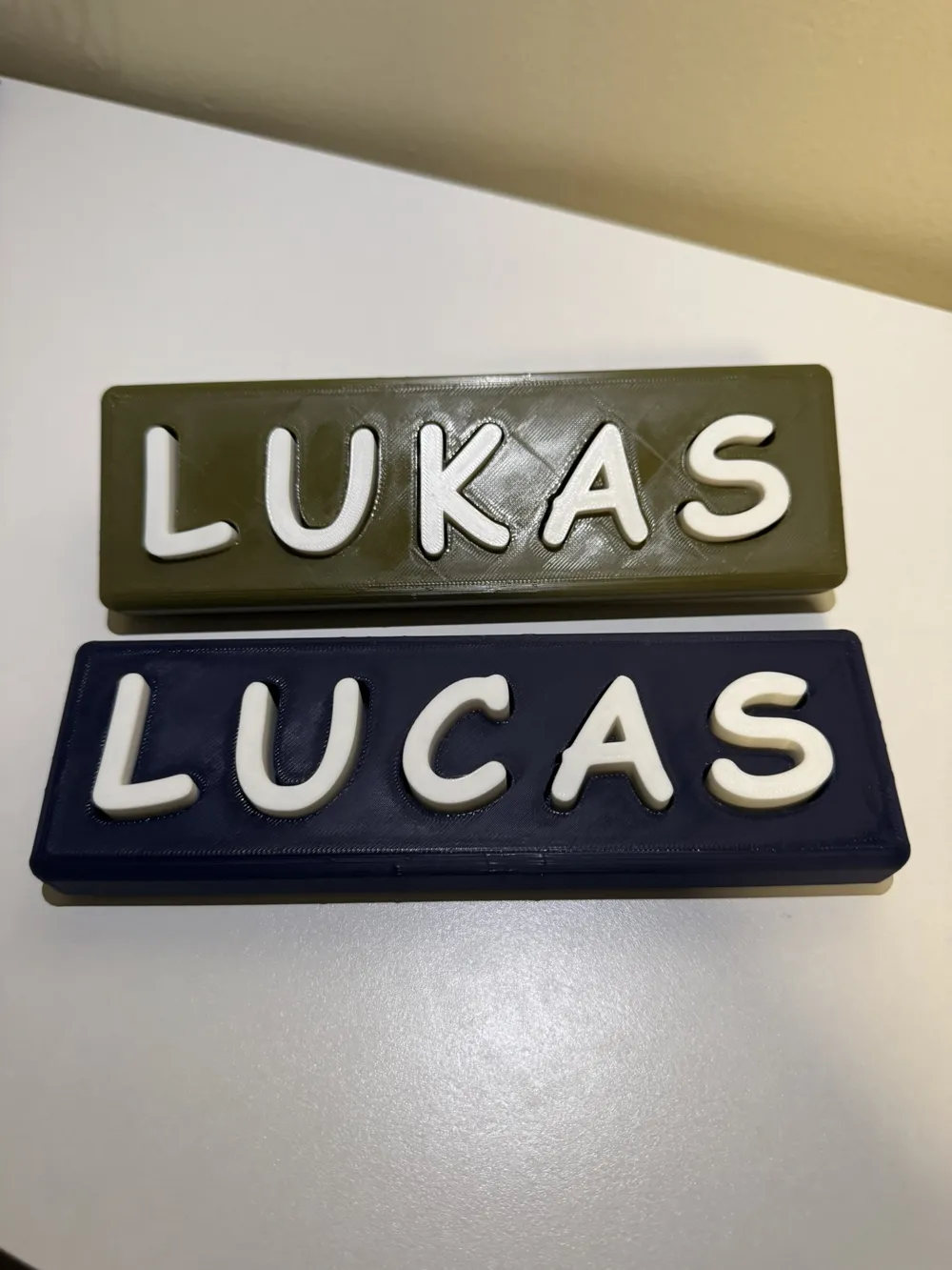 LUCAS/LUKAS - Name Puzzle - Free 3D Print Model - MakerWorld