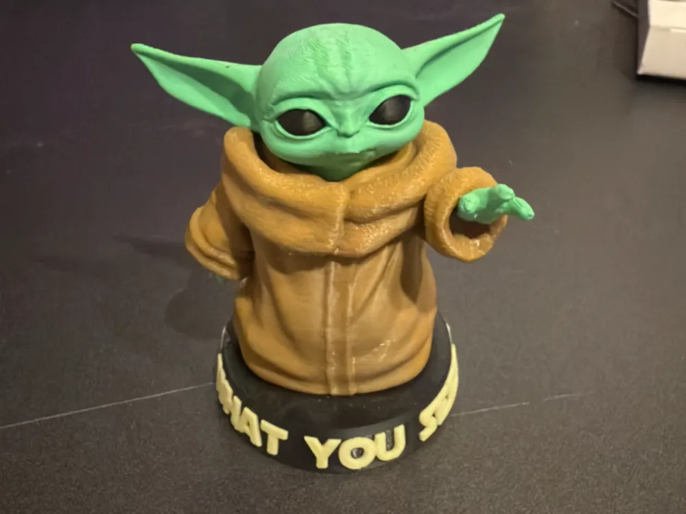 Baby Yoda / Grogu – Color 3MF Multi-Color Printing - Free 3D Print ...