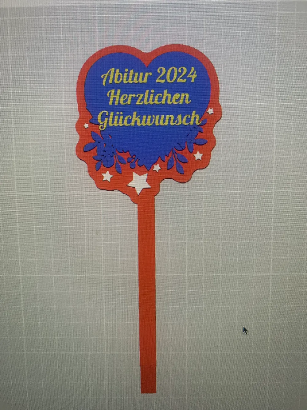 Abitur 2024 Glückwunsch Stecker by eric.willms - MakerWorld