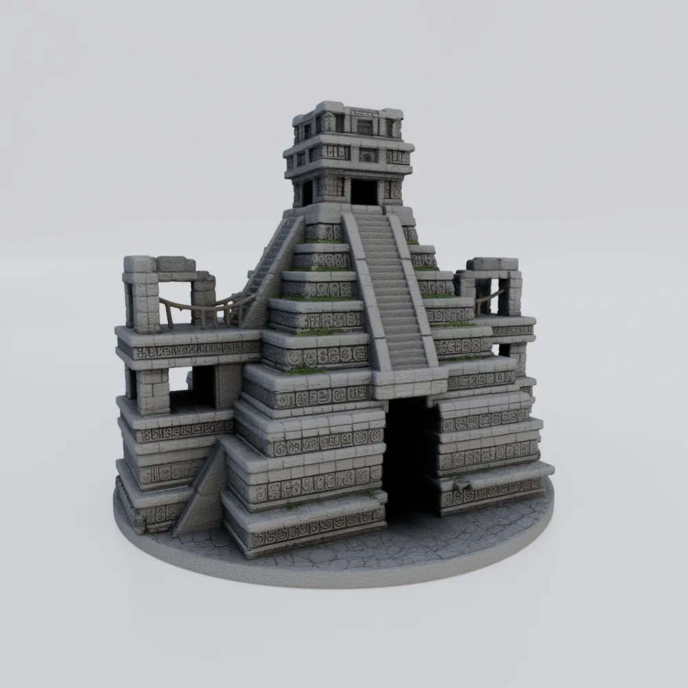 Maya Pyramidentempelruine | Maya Ruinen Umgebung von Exo Habitat Co ...