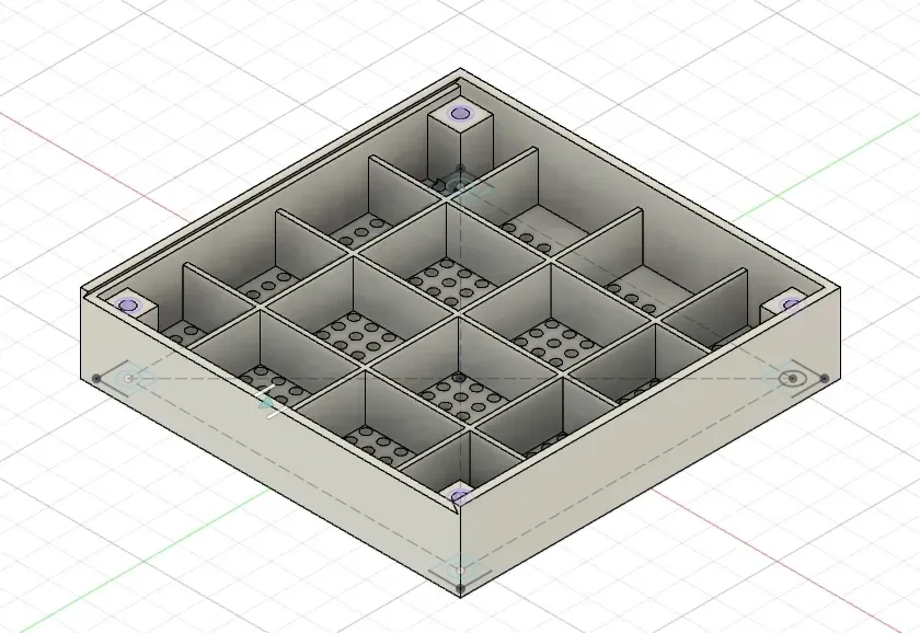 Activated carbon enclosure for a 12cm computer fan (sliding cover, pin ...