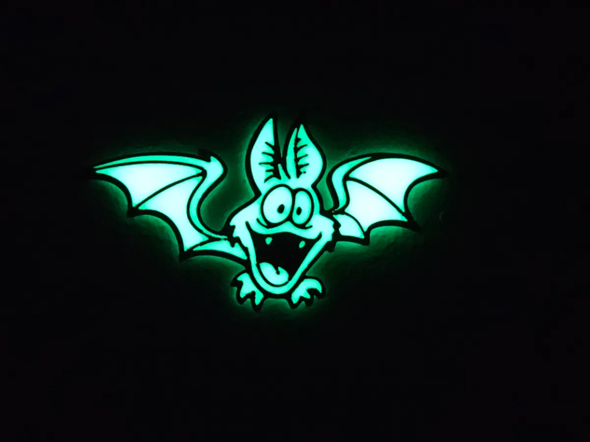 Glowing Vampire Bat Wall Ceiling Art - Free 3D Print Model - MakerWorld