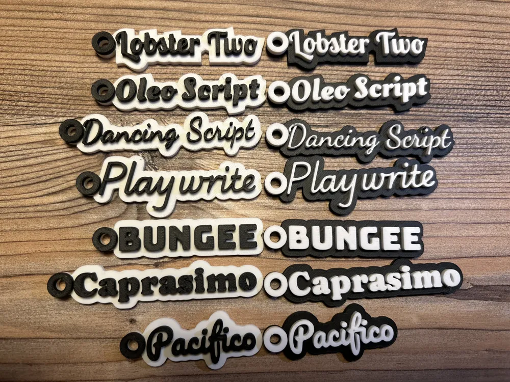 Customizable Keychain with Ring and Stylish Text - Free 3D Print Model ...