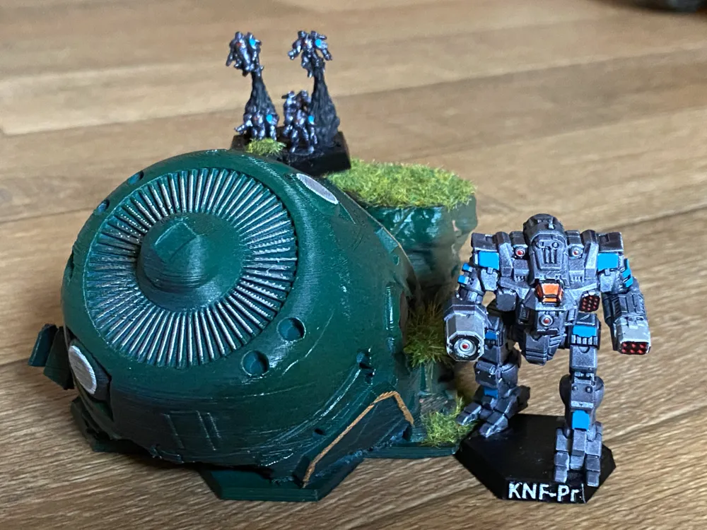 BattleTech - Crashed Confederate Dropship by zzv347MakerWorld: Download ...